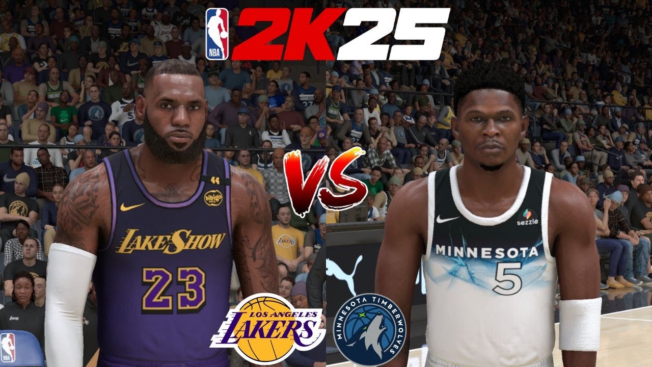 NBA 2K25: LAKERS vs TIMBERWOLVES | PS5 PRO GAMEPLAY [1080p HD] - YouTube