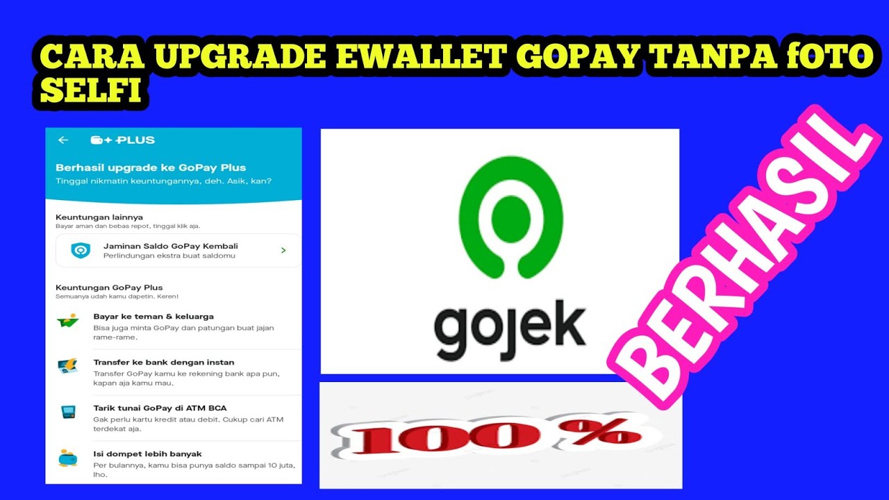 CARA UPGRADE EWALLET GOPAY LEWAT GALERY TANPA FOTO SELFI - YouTube