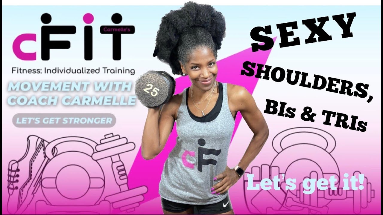 SEXY SHOULDERS, BIs and TRIs- 20-Minute Workout - YouTube