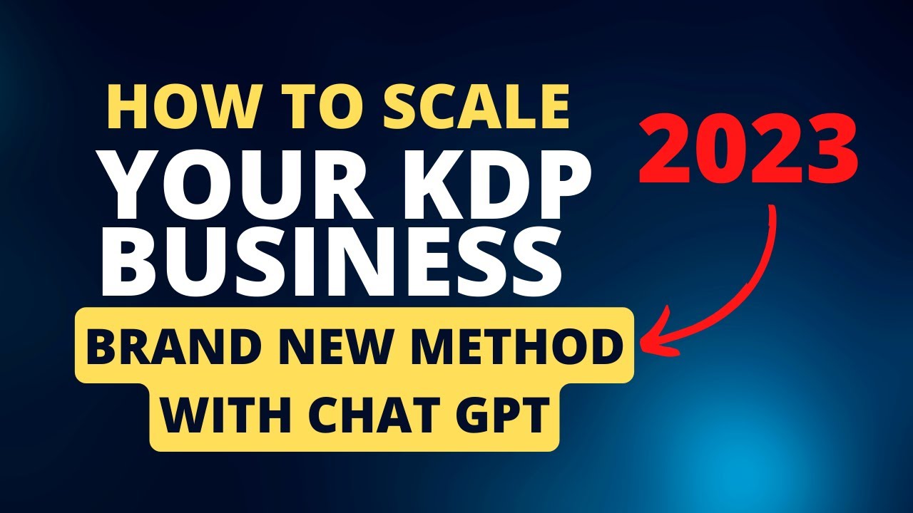 How to scale your kdp business brand new method - YouTube