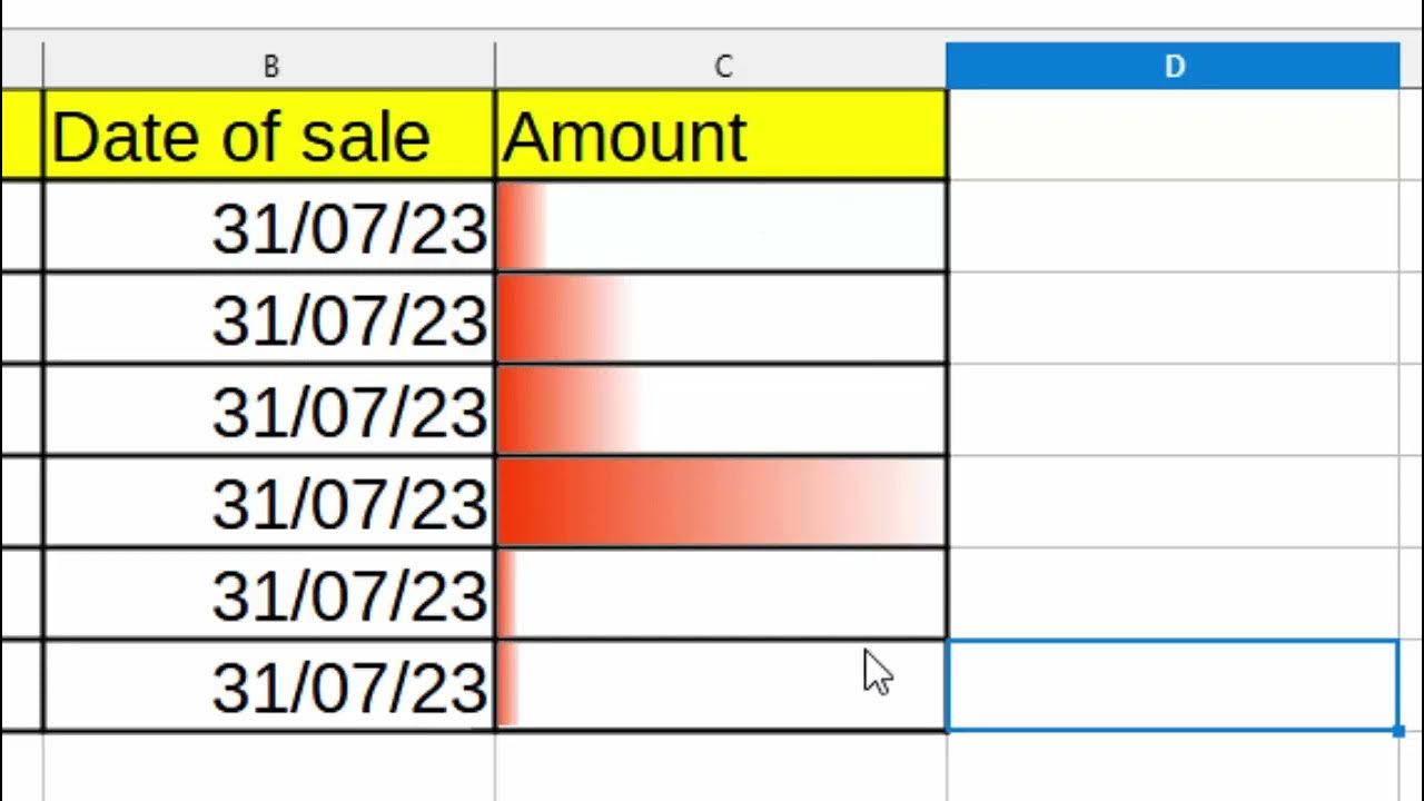 Data bars in Libre calc@COMPUTEREXCELSOLUTION - YouTube