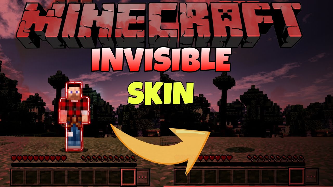 Minecraft pe invisible skin | Minecraft skins - YouTube