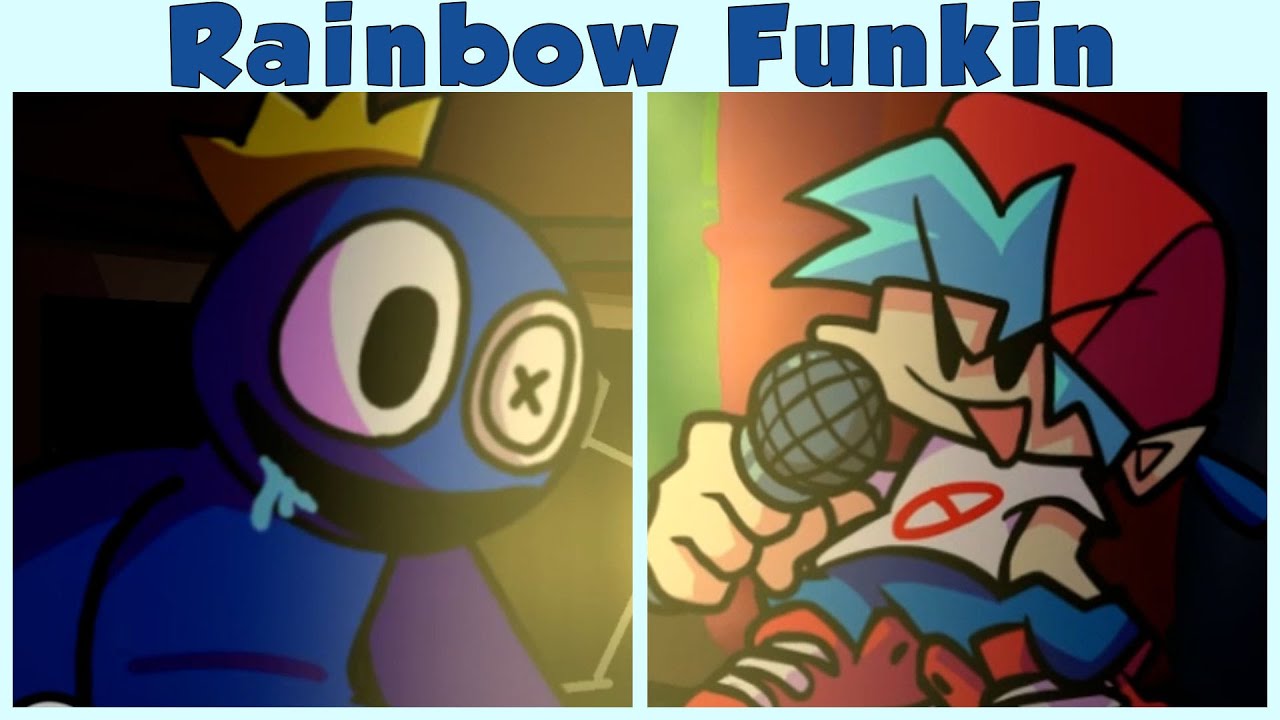 Friday Night Funkin VS Rainbow Funkin Blue (FNF MOD HARD) - YouTube