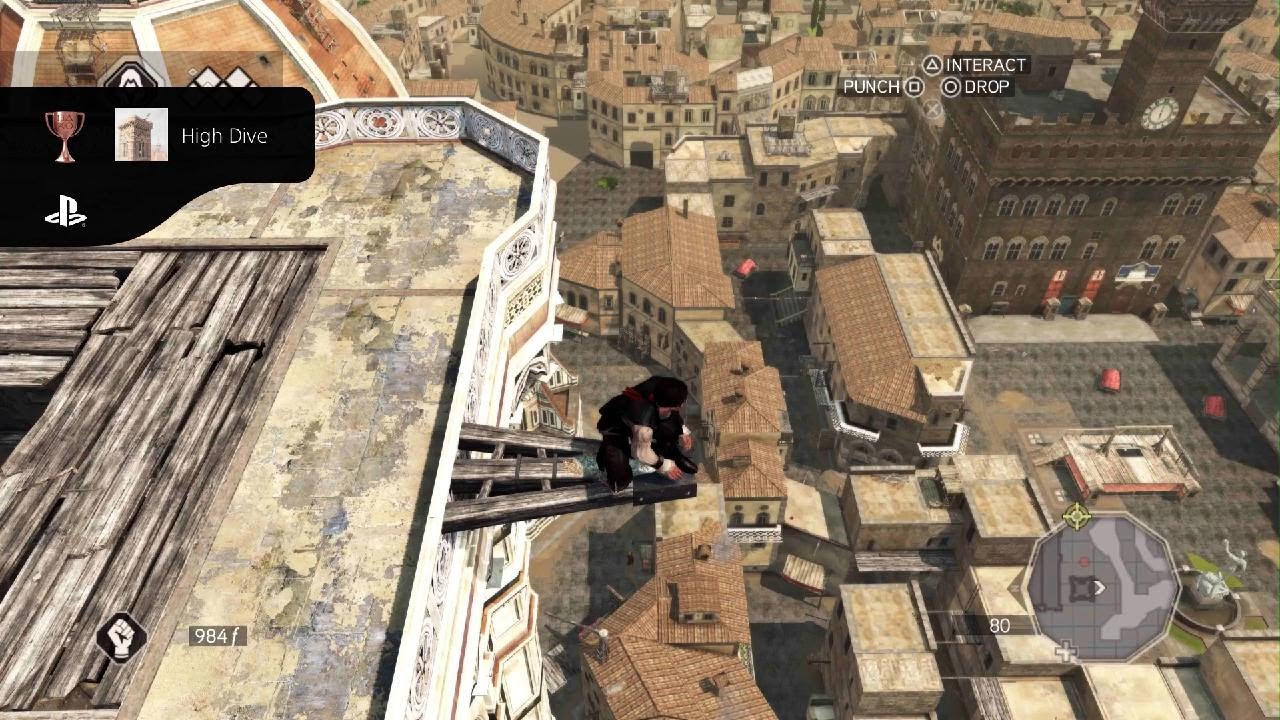Assassin's Creed The Ezio Collection - High Dive - Trophy - YouTube