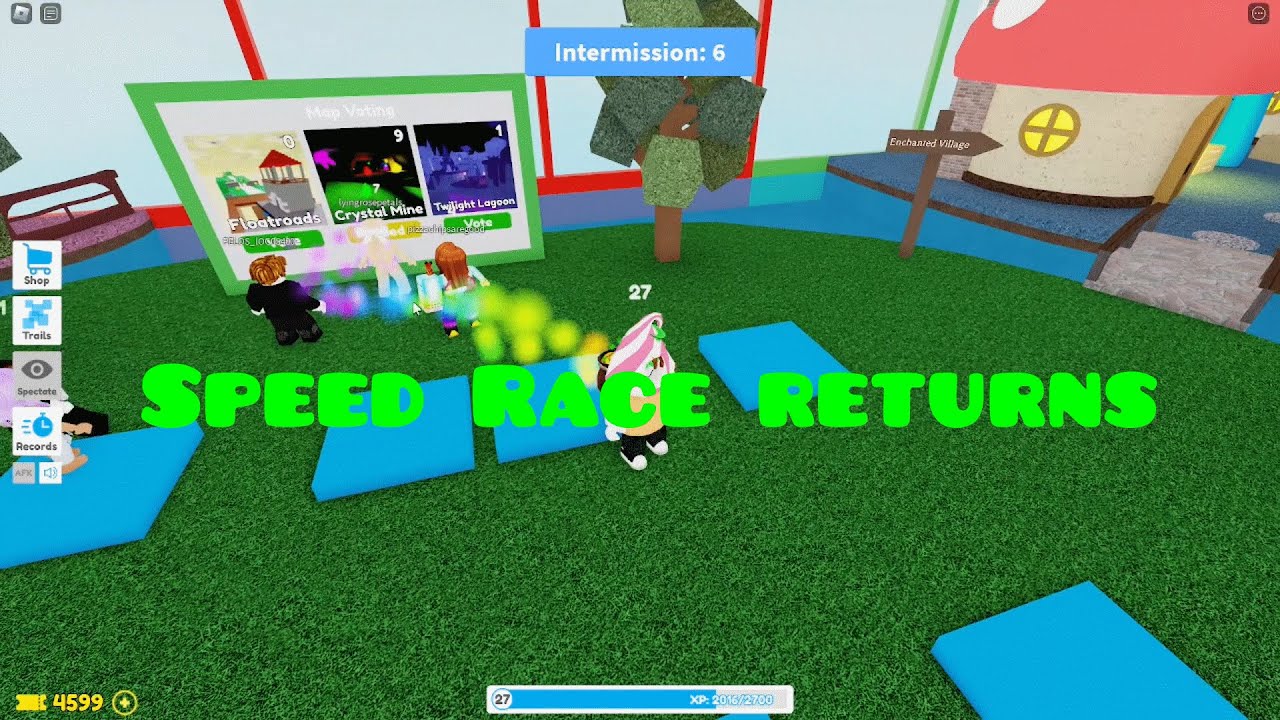 Speed Race makes a return | Roblox: Speed Race - YouTube