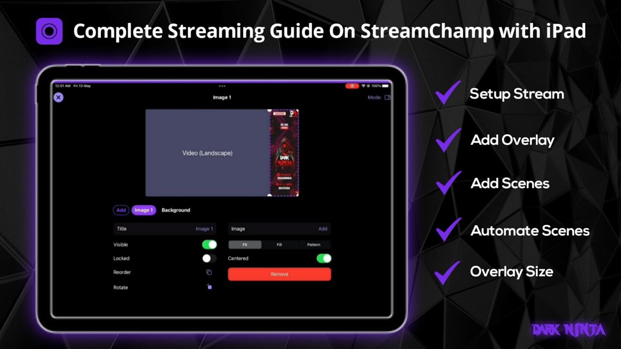 Add Overlay , Scenes and Automate your Stream | StreamChamp Guide - YouTube