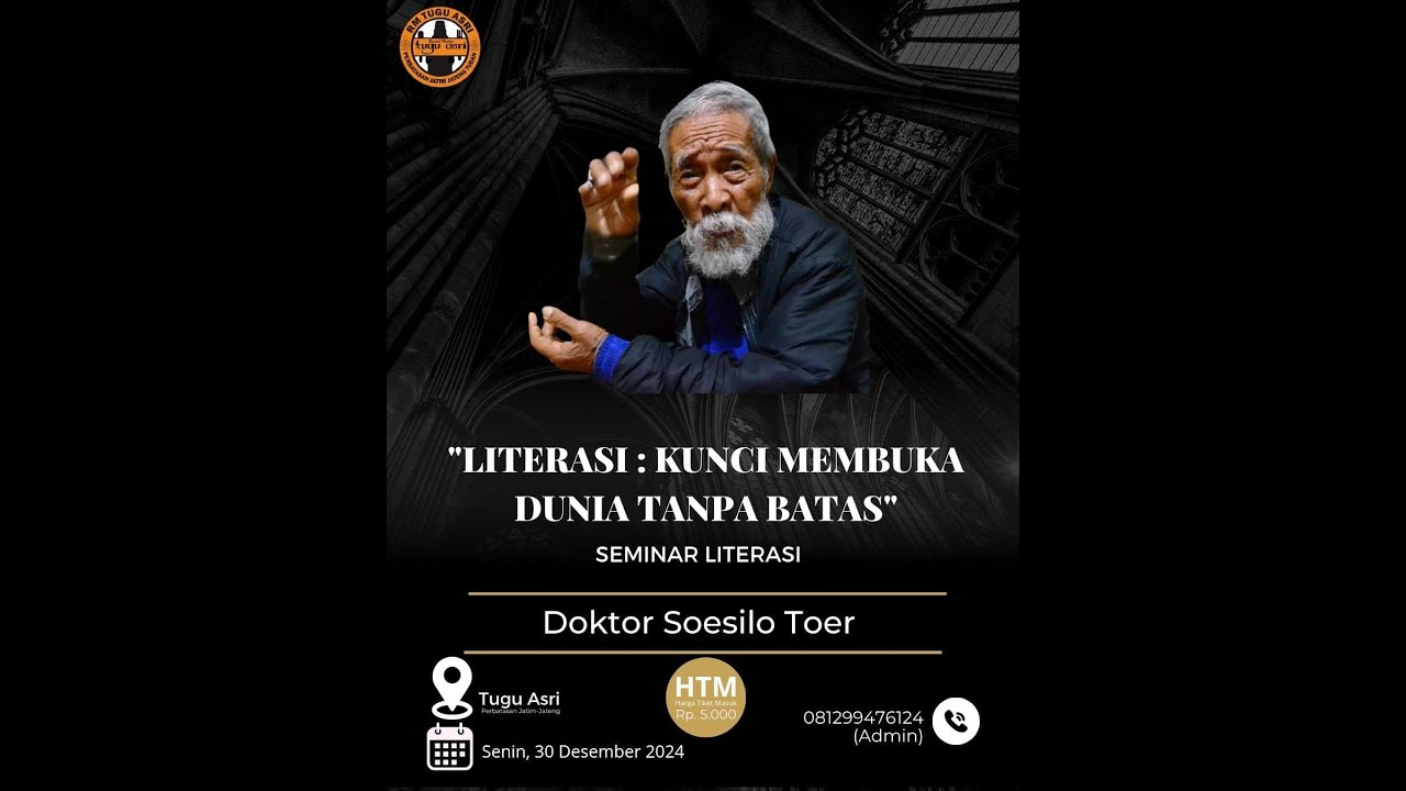 🔴 Live || Seminar Literasi Kunci Membuka Dunia Tanpa Batas | Doktor ...