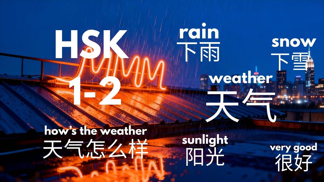 Learn Mandarin with Songs – HSK 1-2｜phrases about weather/adj（天气很好the ...