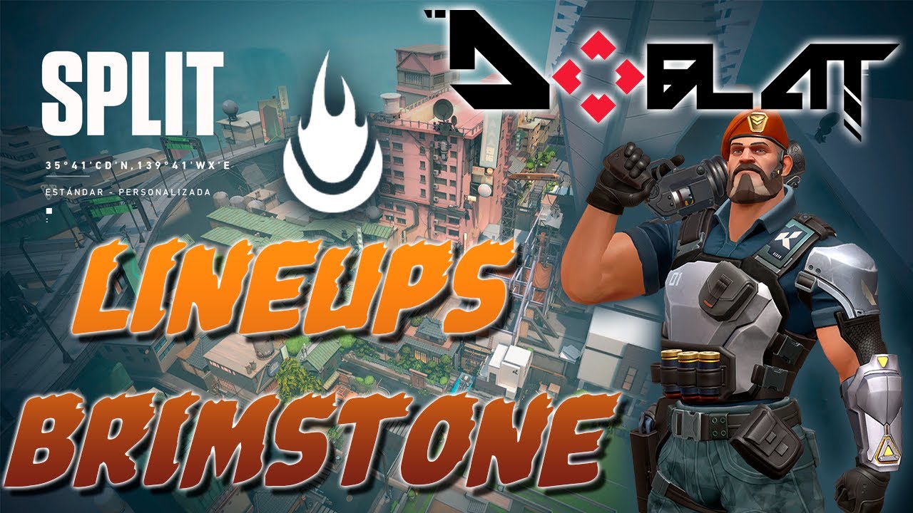 GUIA BRIMSTONE SPLIT LINEUPS // DOBLAT VALORANT - YouTube