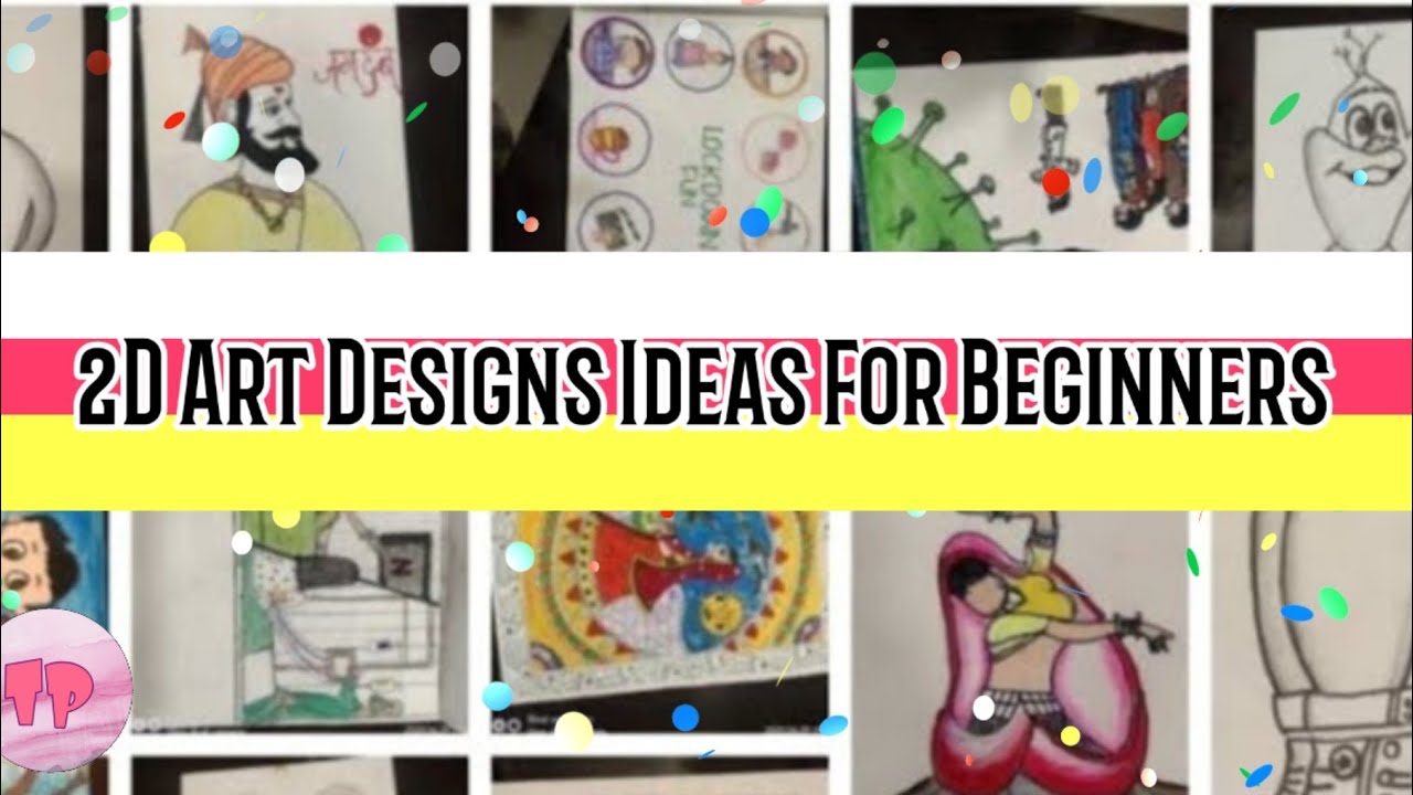 2D Art Design Ideas For Beginners | Made By Chinmayi Kothavale - YouTube