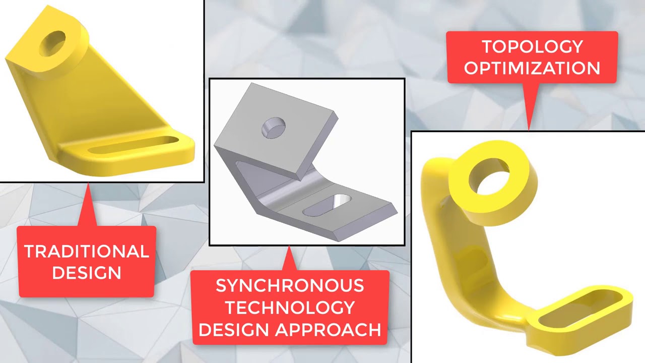 TOPOLOGY OPTIMIZATION with SOLID EDGE ST10 - YouTube
