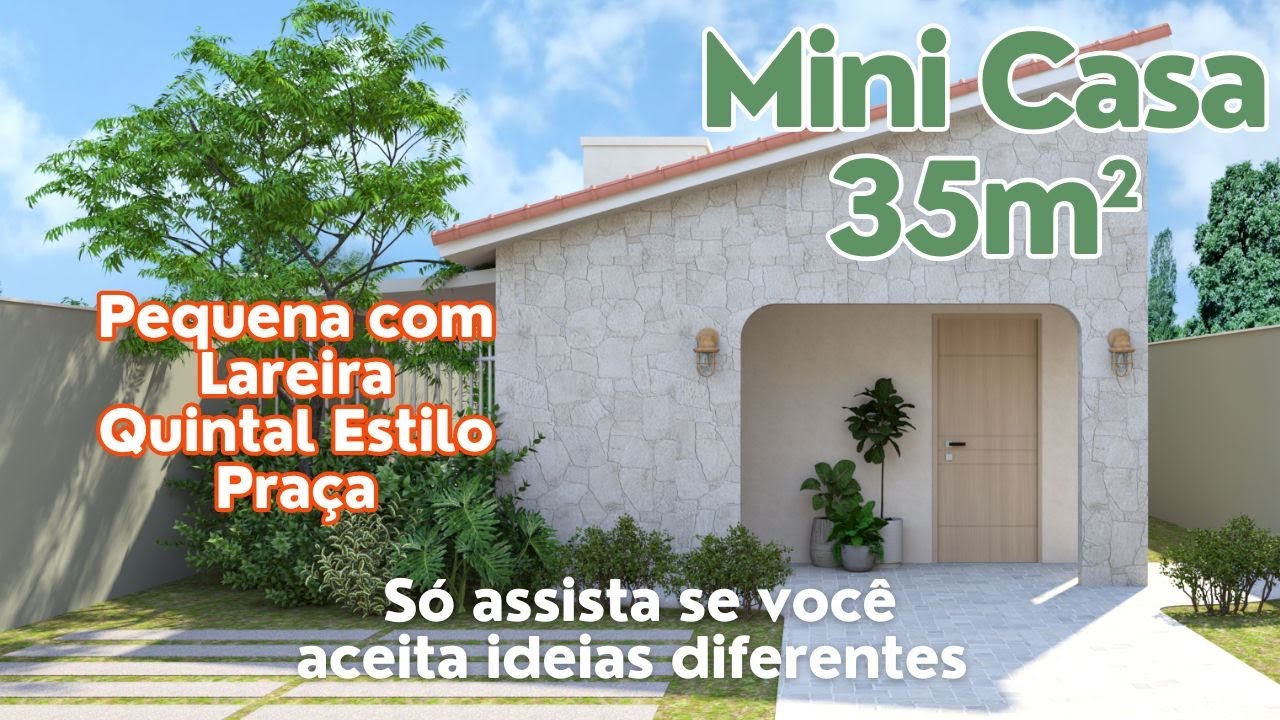 Casa pequena, quintal grande - Um quintal Estilo Praça - YouTube