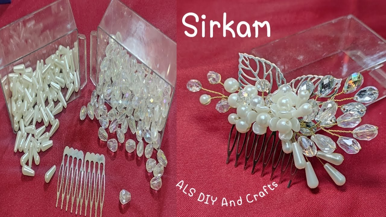 Tutorial Sirkam Rambut | Bridal Hair Accessories | DIY, Craft, and ...