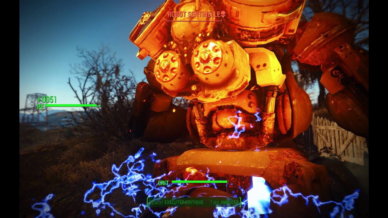 Combattre Robot Sentinelle Fallout 4 - Partie 2 - YouTube