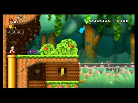 Newer Super Mario Bros. Wii 100%: World 1 - Yoshi's Island - YouTube