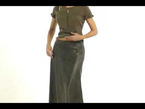 Long Leather Skirt