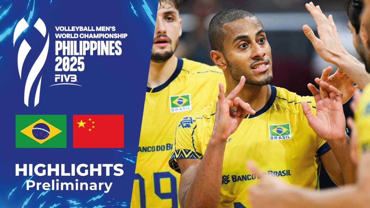 👉 🇧🇷 BRAZIL vs 🇨🇳 CHINA | Highlights | Men’s Volleyball World ...