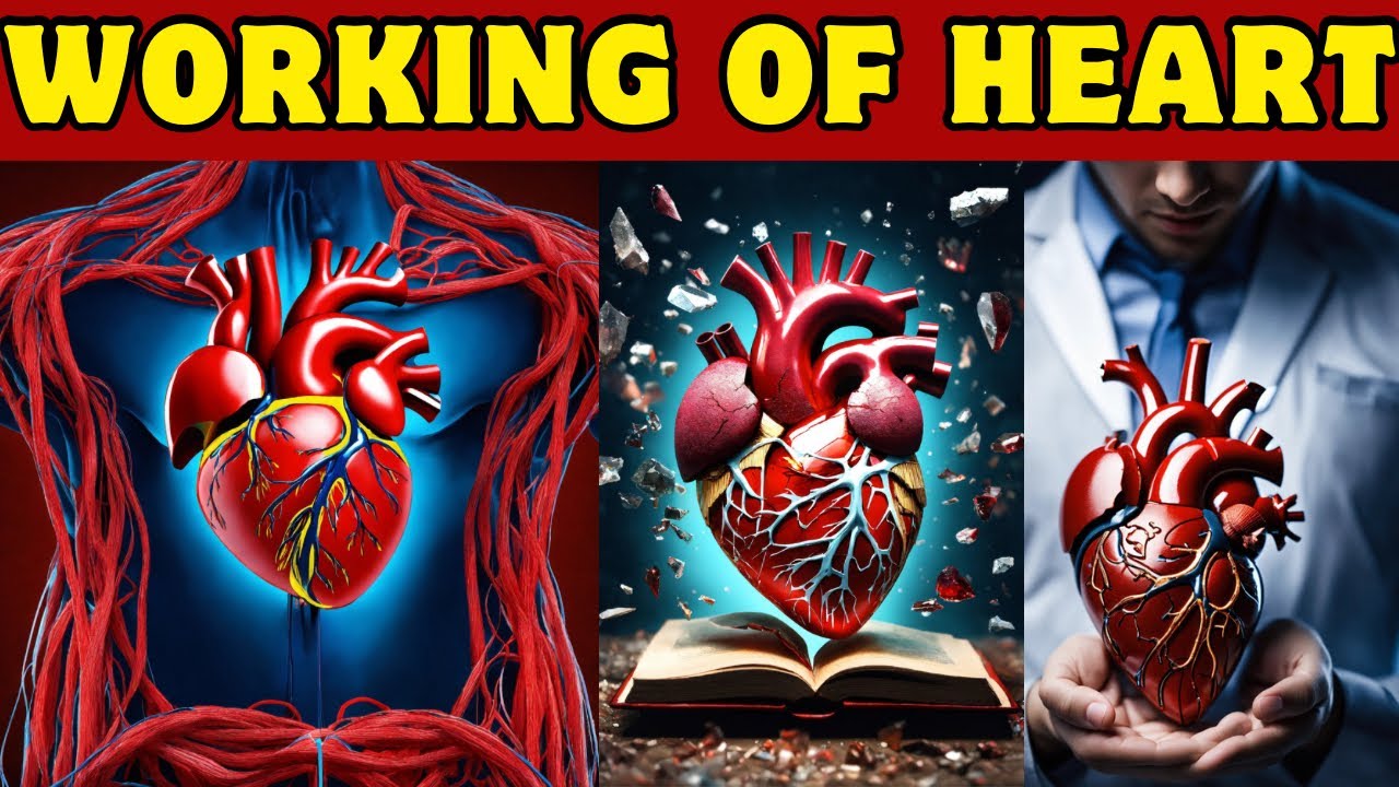 ️‍🔥Working and Function Of Heart ️Class 10 Science Biology #heart # ...