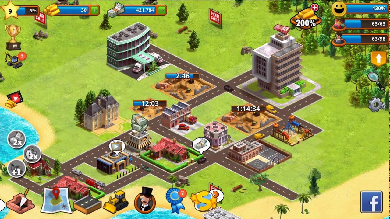 Tropic Paradise Sim -Town Building City Game -p4 - YouTube