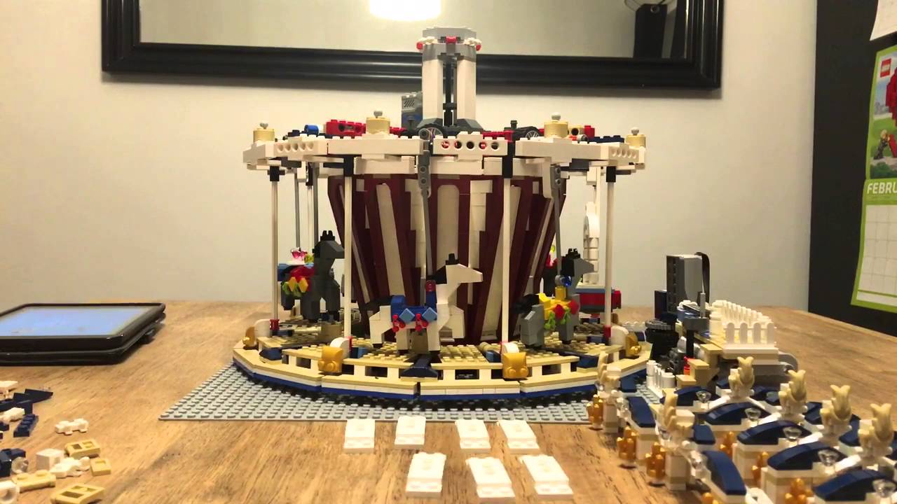 LEGO 10196: the Grand Carousel time lapse build! - YouTube