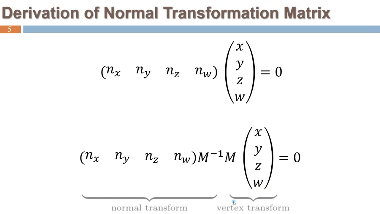 Normal Transformation - YouTube