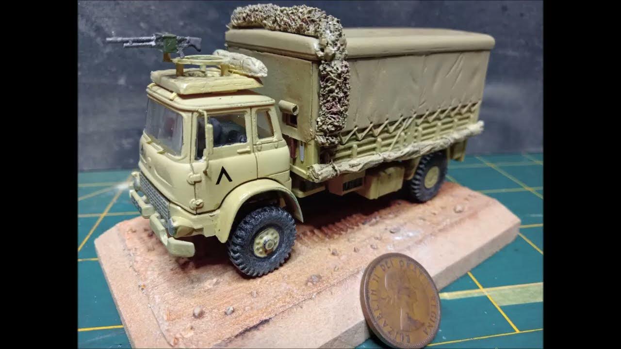Making the JB Airfix Bedford MK 4 tonne truck GS body plastic model kit 1/76 (1:76) scale ref ...