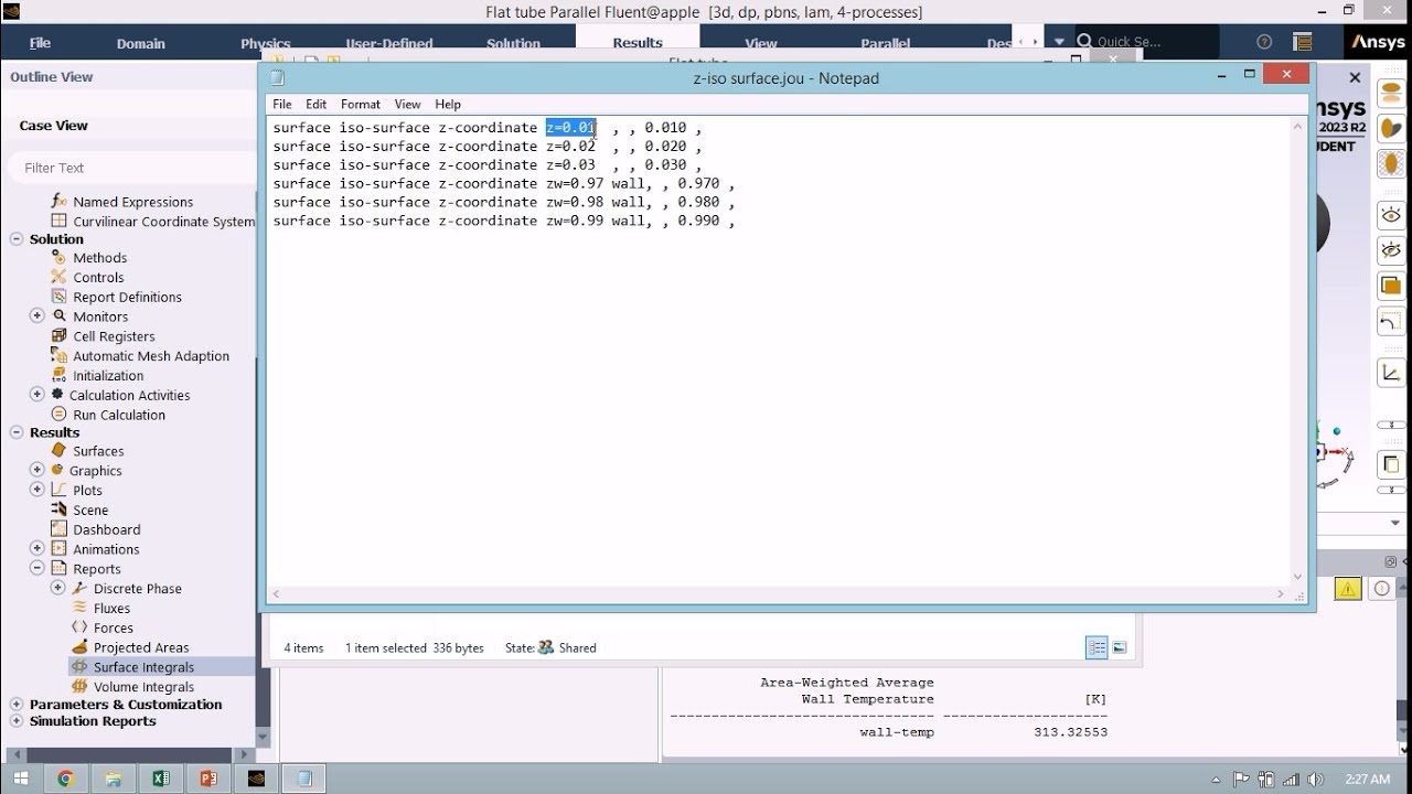 A Trick For Creating Many Iso Surfaces In Ansys Fluent Using The Fluent Journal File Youtube