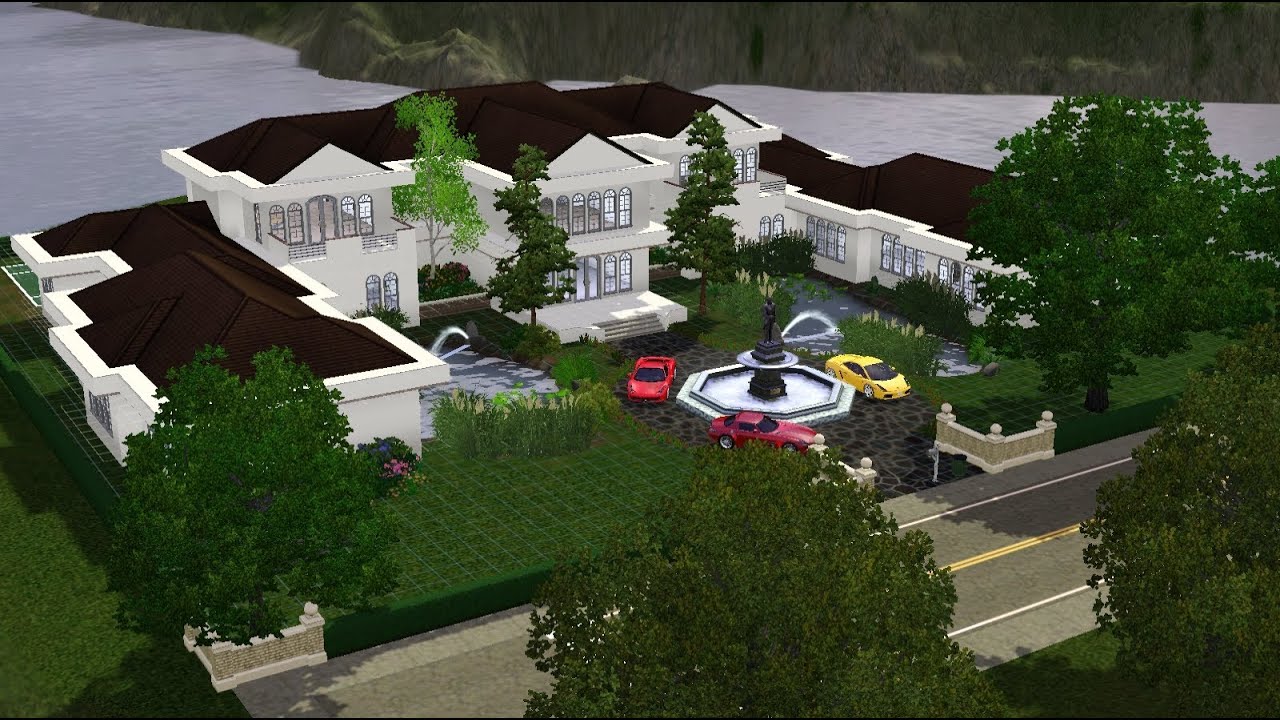 The Sims 3 - House Building - Celebrity Mansion - YouTube
