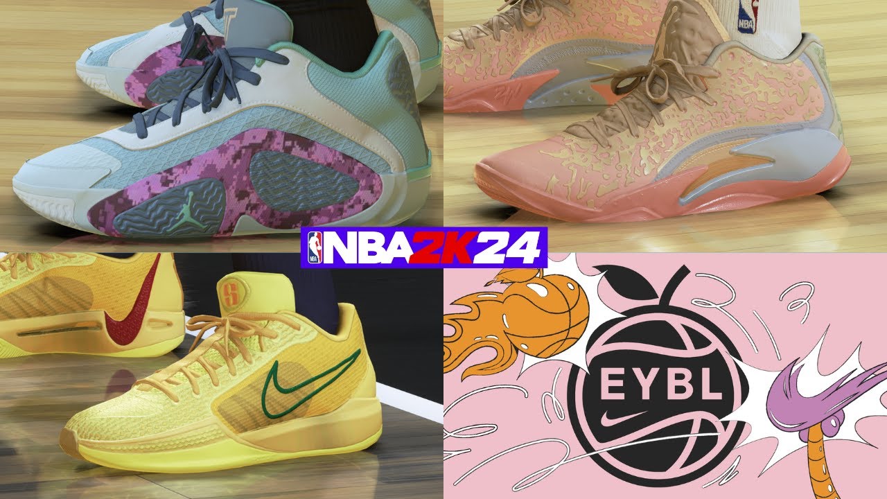 2024 EYBL SHOE PACK NBA2K24 SHOE CREATOR - YouTube