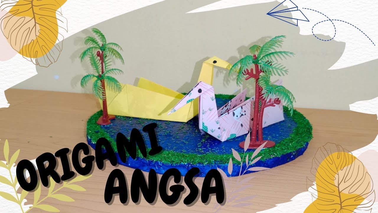 CARA MEMBUAT ORIGAMI ANGSA DENGAN MUDAH | DIY ORIGAMI ANGSA | EASY TO ...