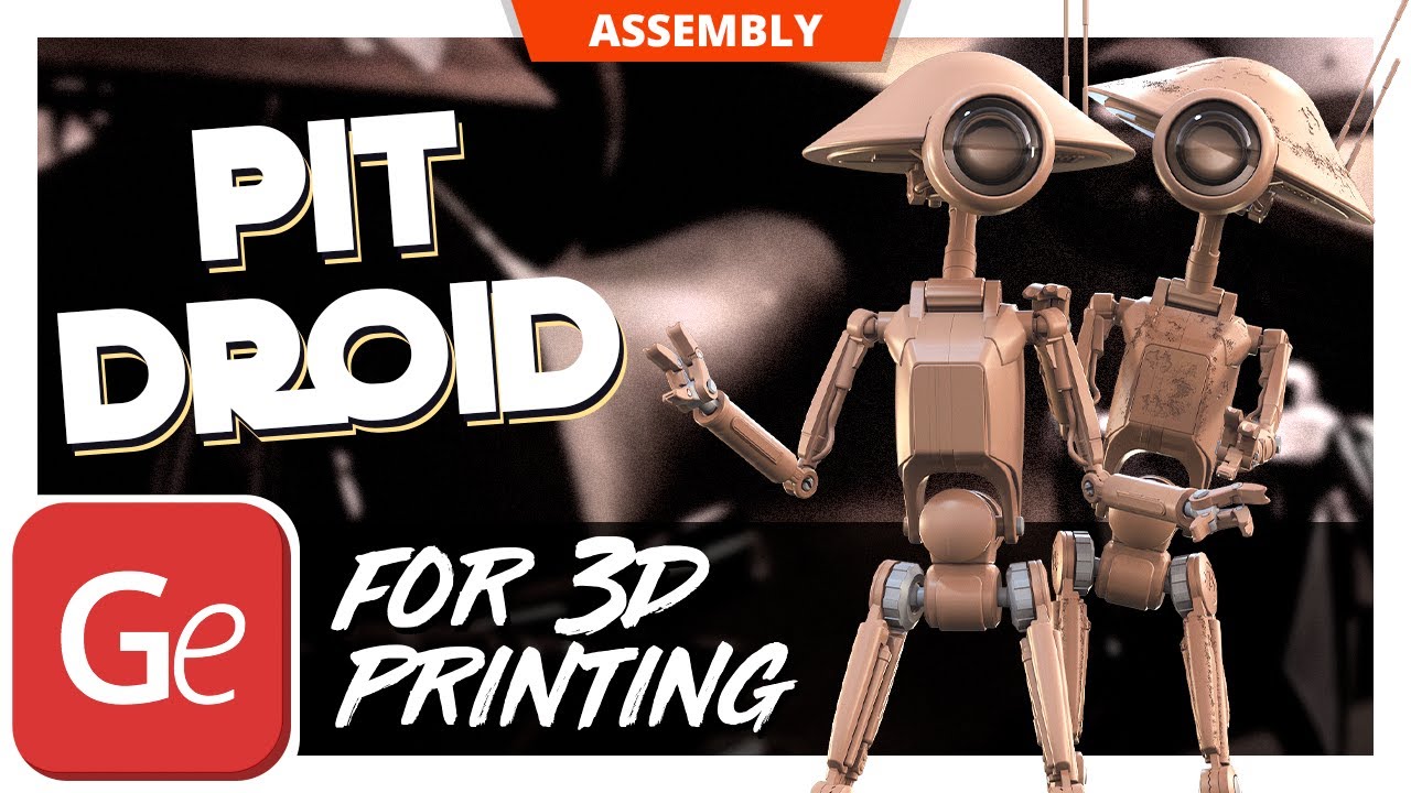 Pit Droid 3D Printing Model | Assembly by Gambody - YouTube