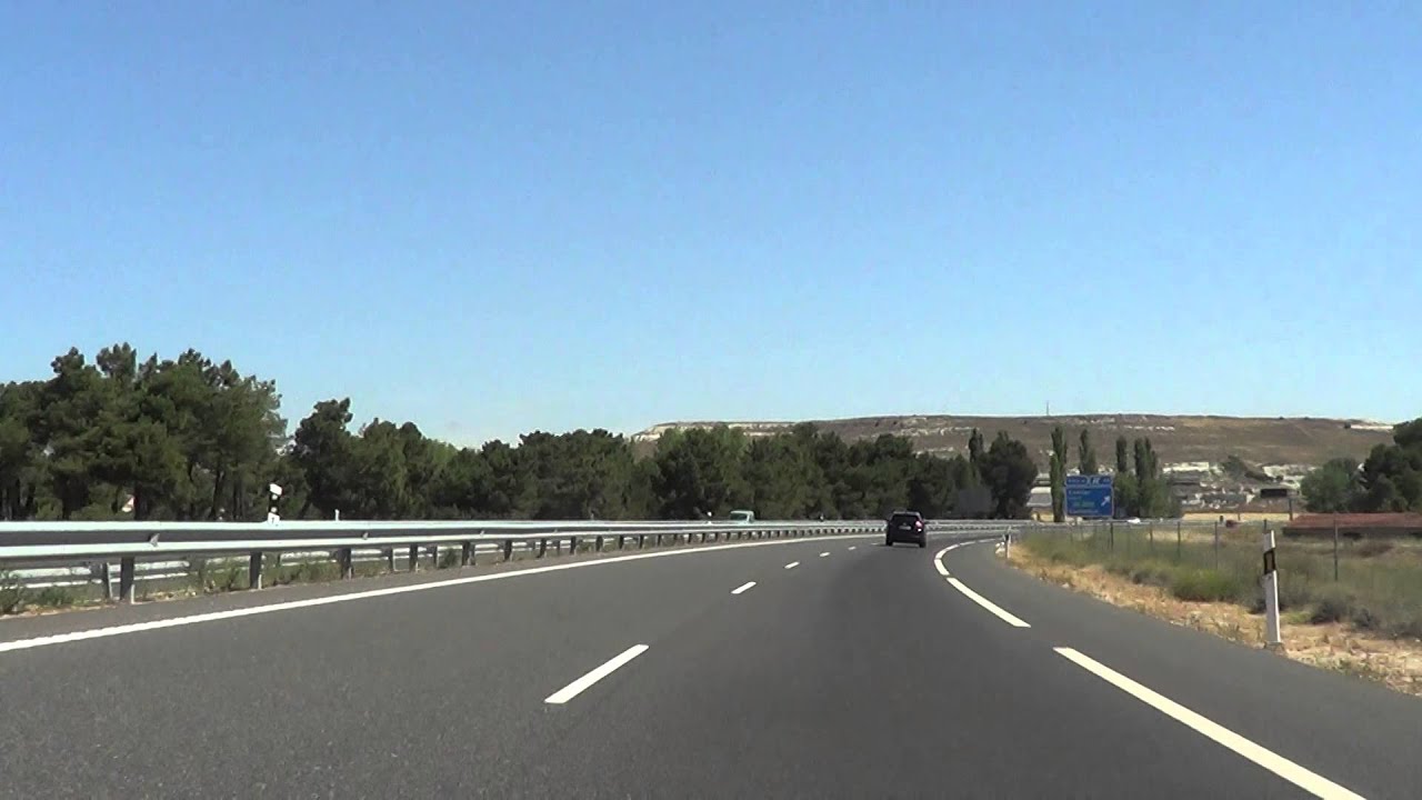 Autovía A-601: Segovia - Valladolid - YouTube