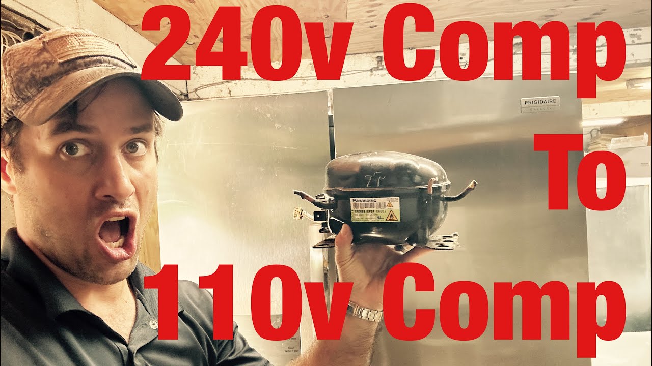 Frigidaire refrigerator 240v inverted r600 compressor swap out | got a ...