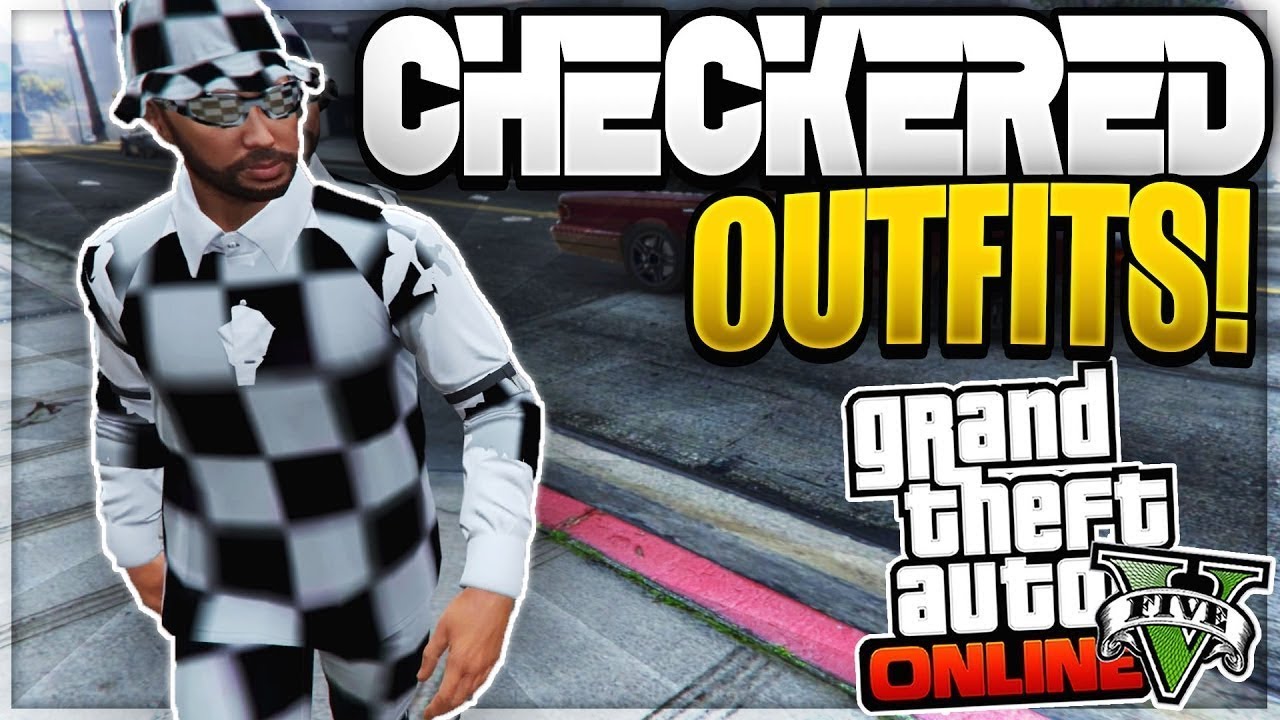 GTA 5 Solo Checkered board Glitch Modded Outfits 1.46! (GTA 5 Online ...
