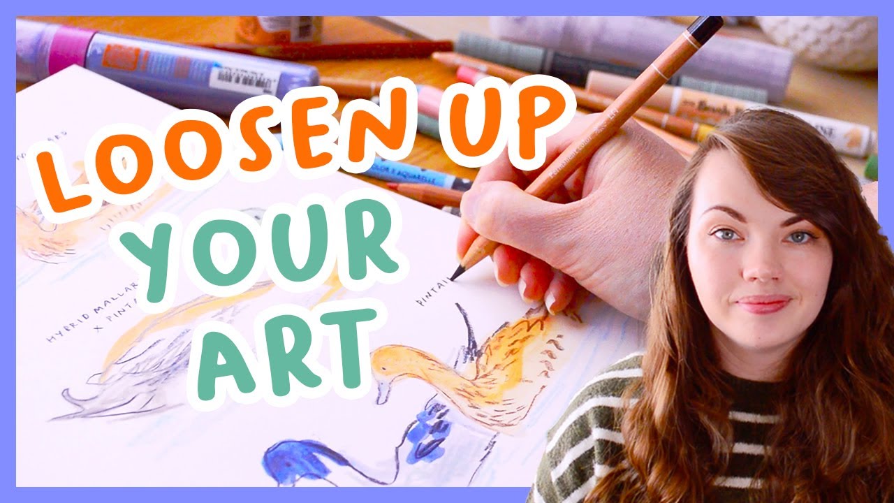 How to loosen up your art! Tips for staying loose with drawing ️ - YouTube
