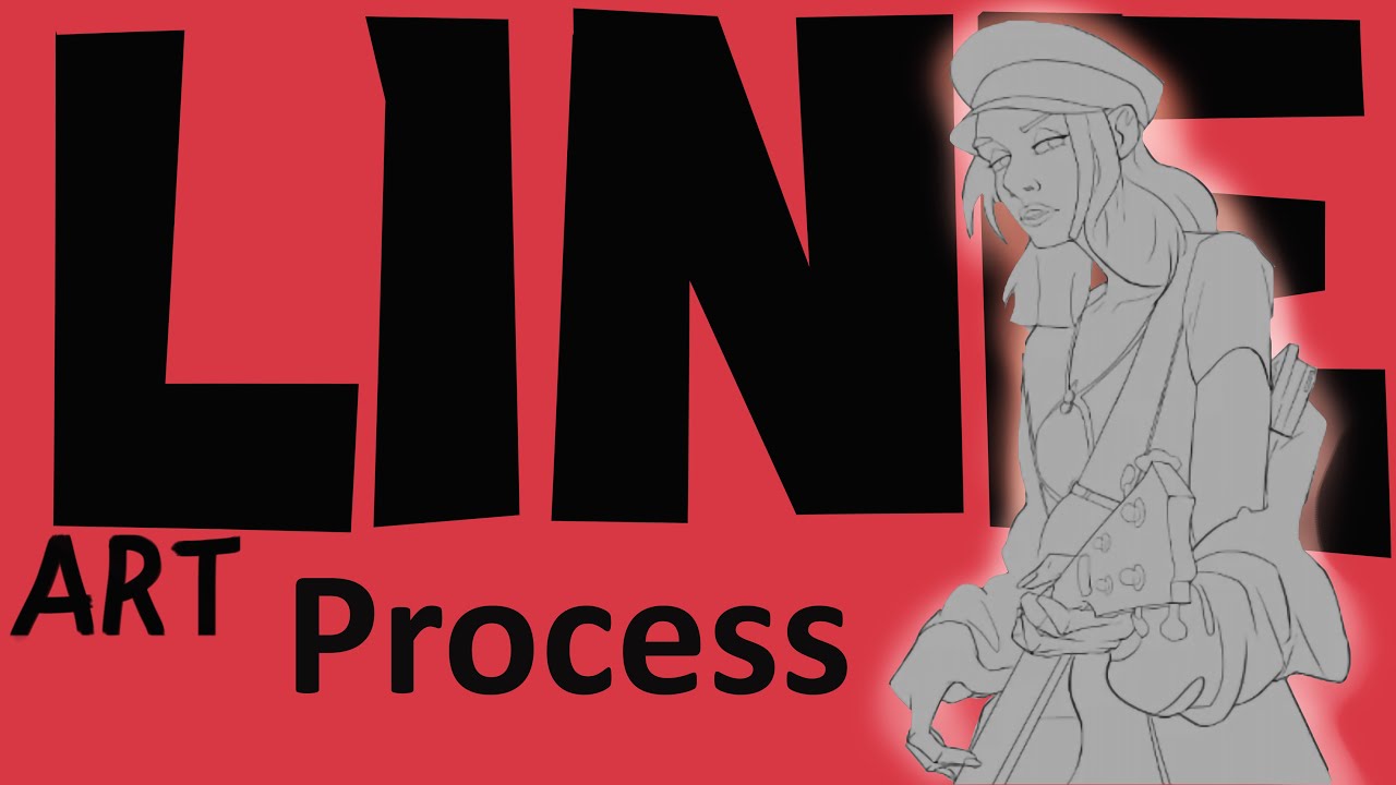 Line Art Process - YouTube