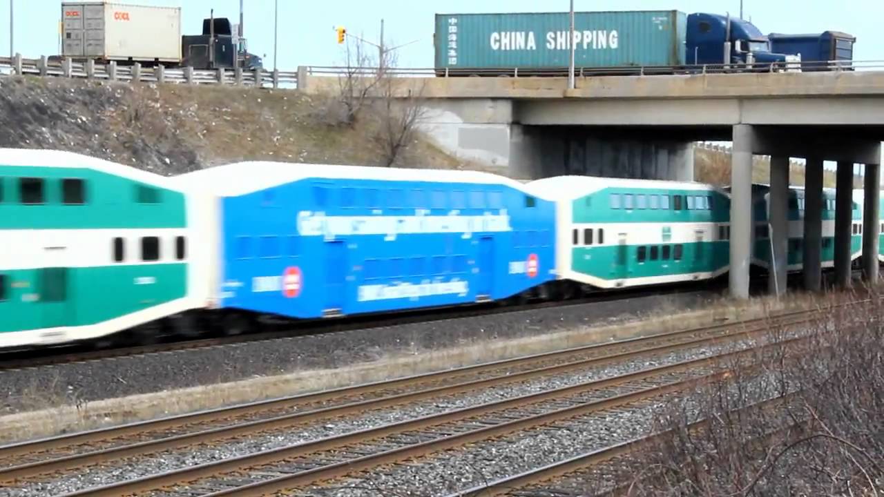go transit brock rd ajax ontario - YouTube