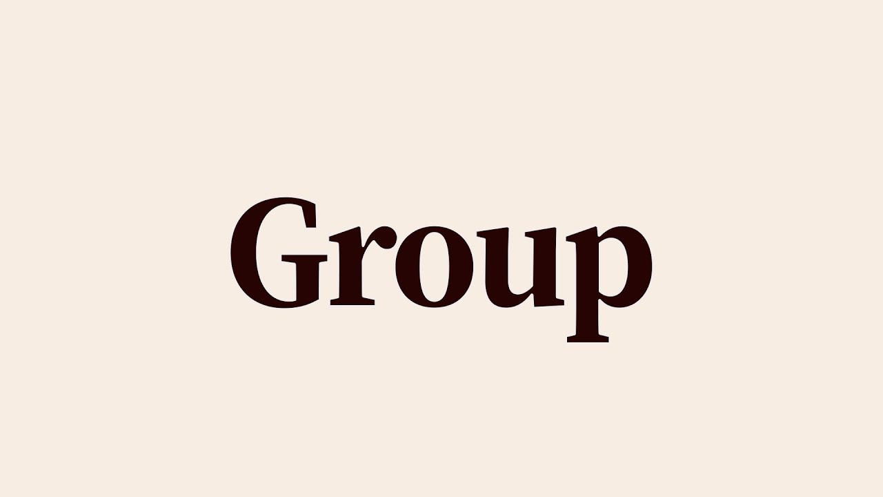 Group Meaning and Definition - YouTube