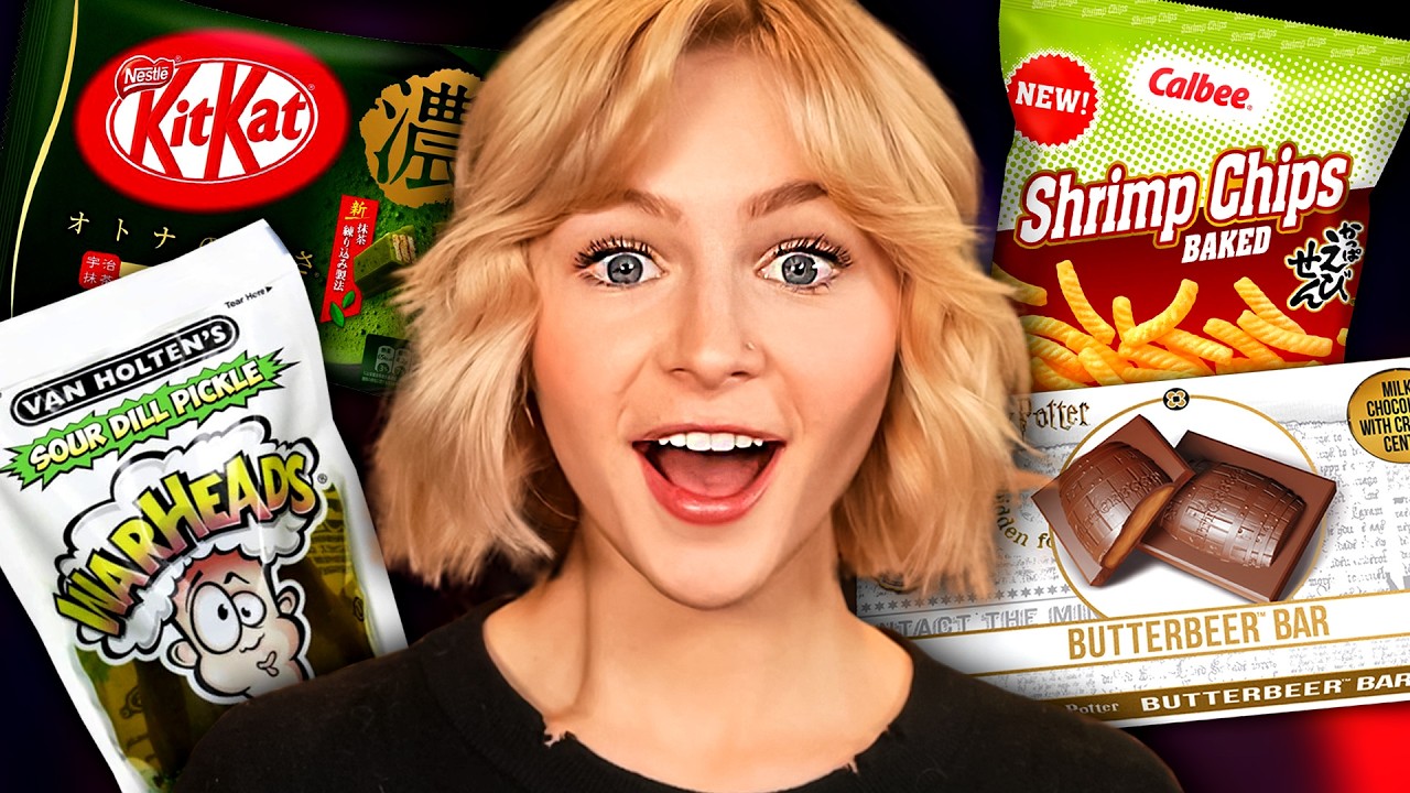 Taste Testing Weird Snacks! - YouTube