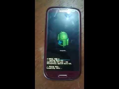 Erro no Samsung S3 TELA só fica aparecendo Samsung - parte 1 - YouTube