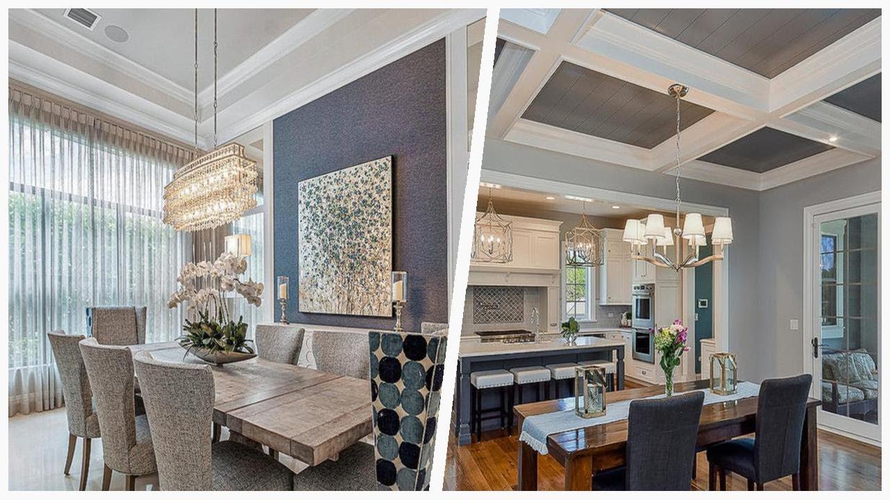 Transform Your Dining Room with Transitional Coffered Ceilings ...