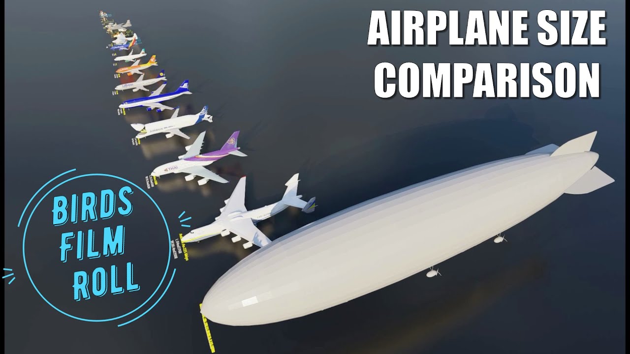 Airplane Size Comparison ️ | 3D - YouTube
