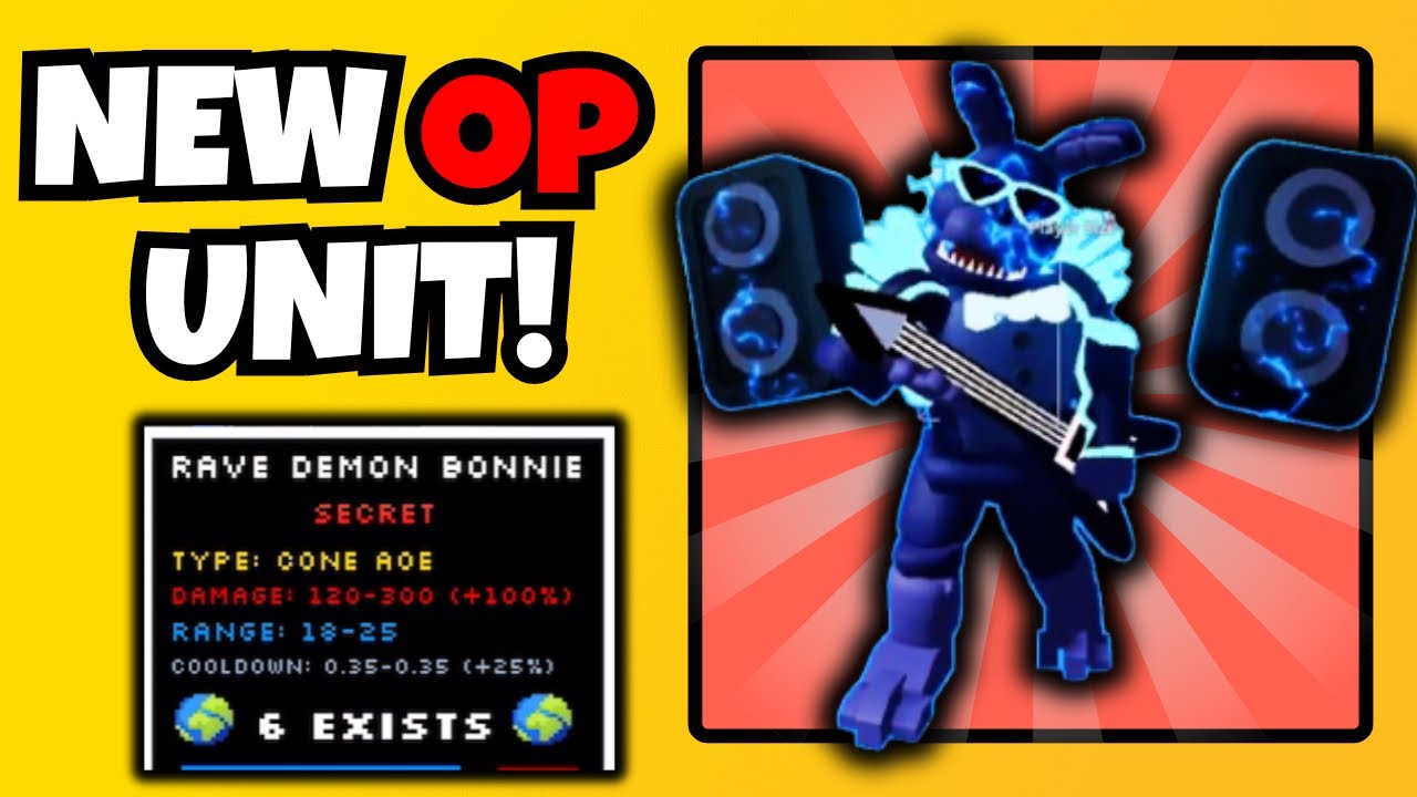 NEW RAVE DEMON BONNIE IS INSANE! (Five Nights TD) - YouTube