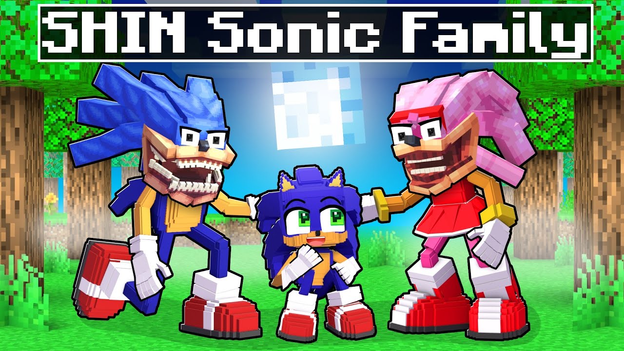 Having a SHIN SONIC FAMILY in Minecraft - YouTube