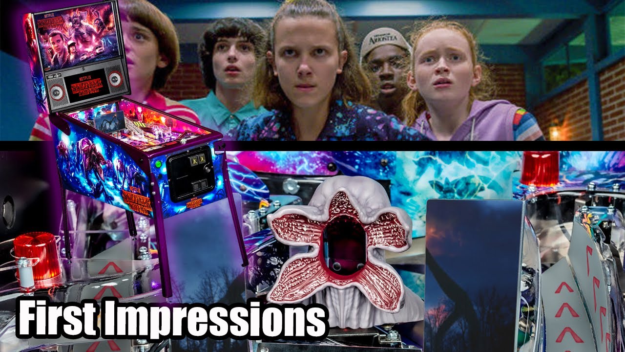 Stranger Things pinball from Stern Pinball My first impressions - YouTube