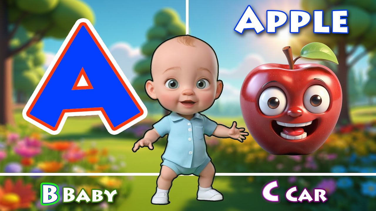 Phonics Song A for Apple | Fun Alphabet Song for Kids | Learn ABCs with ...