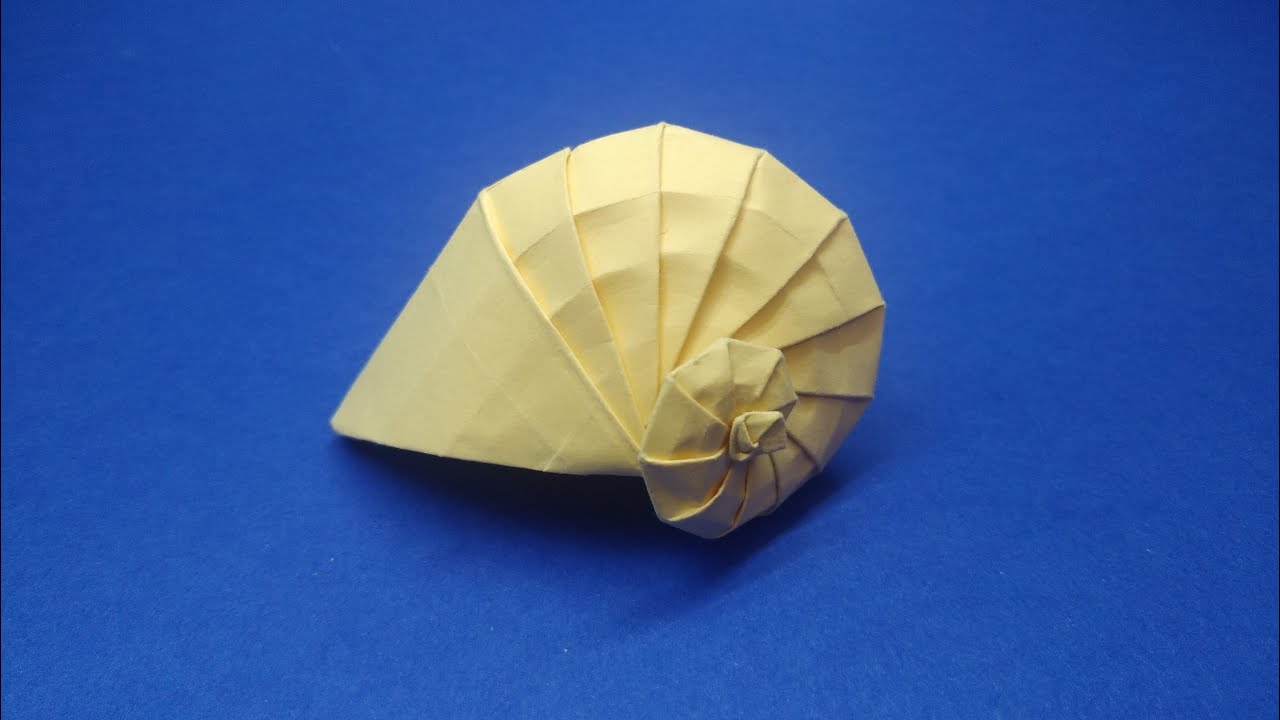 Origami Shell. How to make a Shell with paper. - YouTube