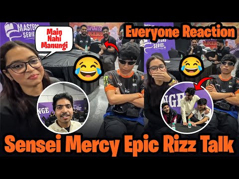 Sensei Rizz Mercy Blush 🤭 NinjaJOD ManYa Ocean Epic Reaction 🤣 | BGMS Lan Fun
