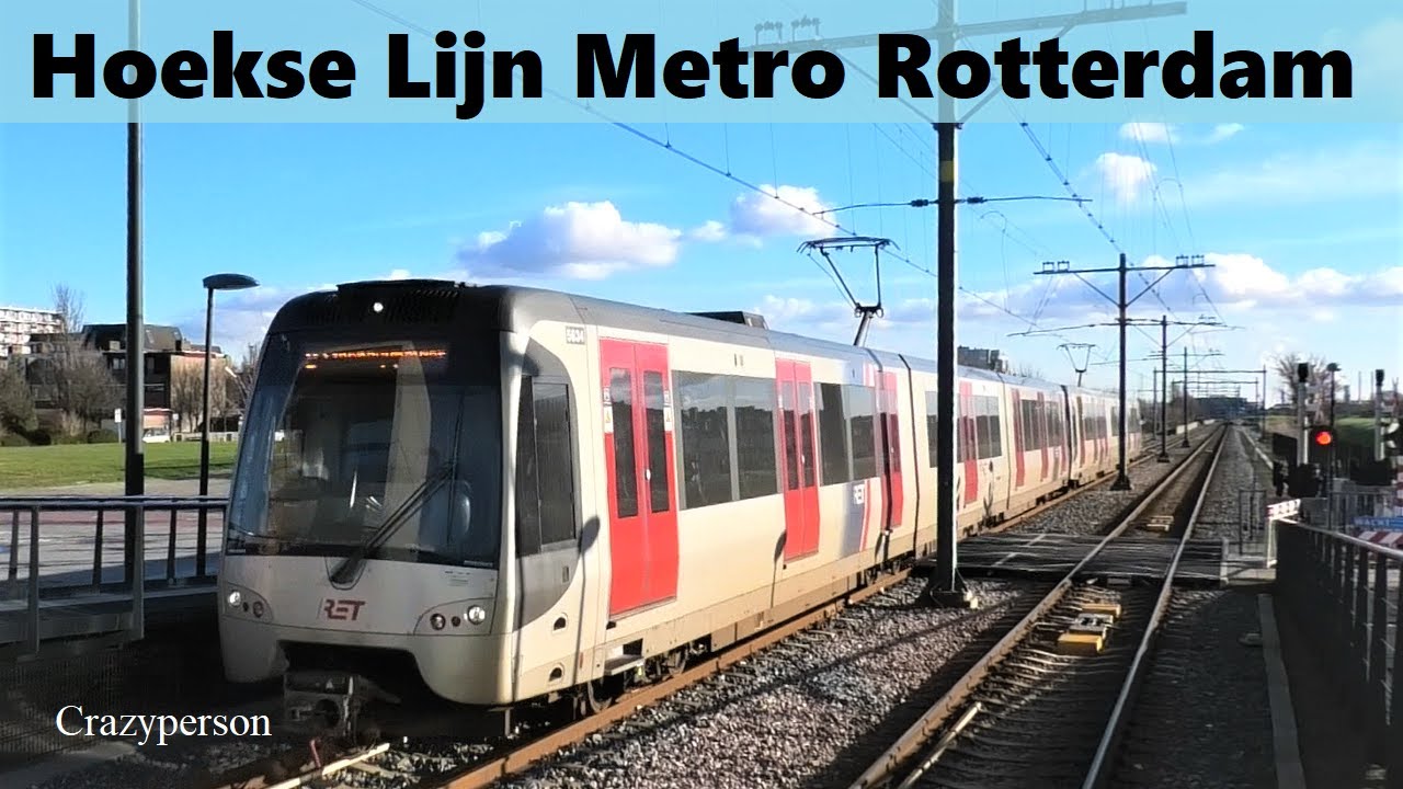 Spoorwegovergang en RET Metro Maassluis West | Hoekse Lijn Rotterdam ...