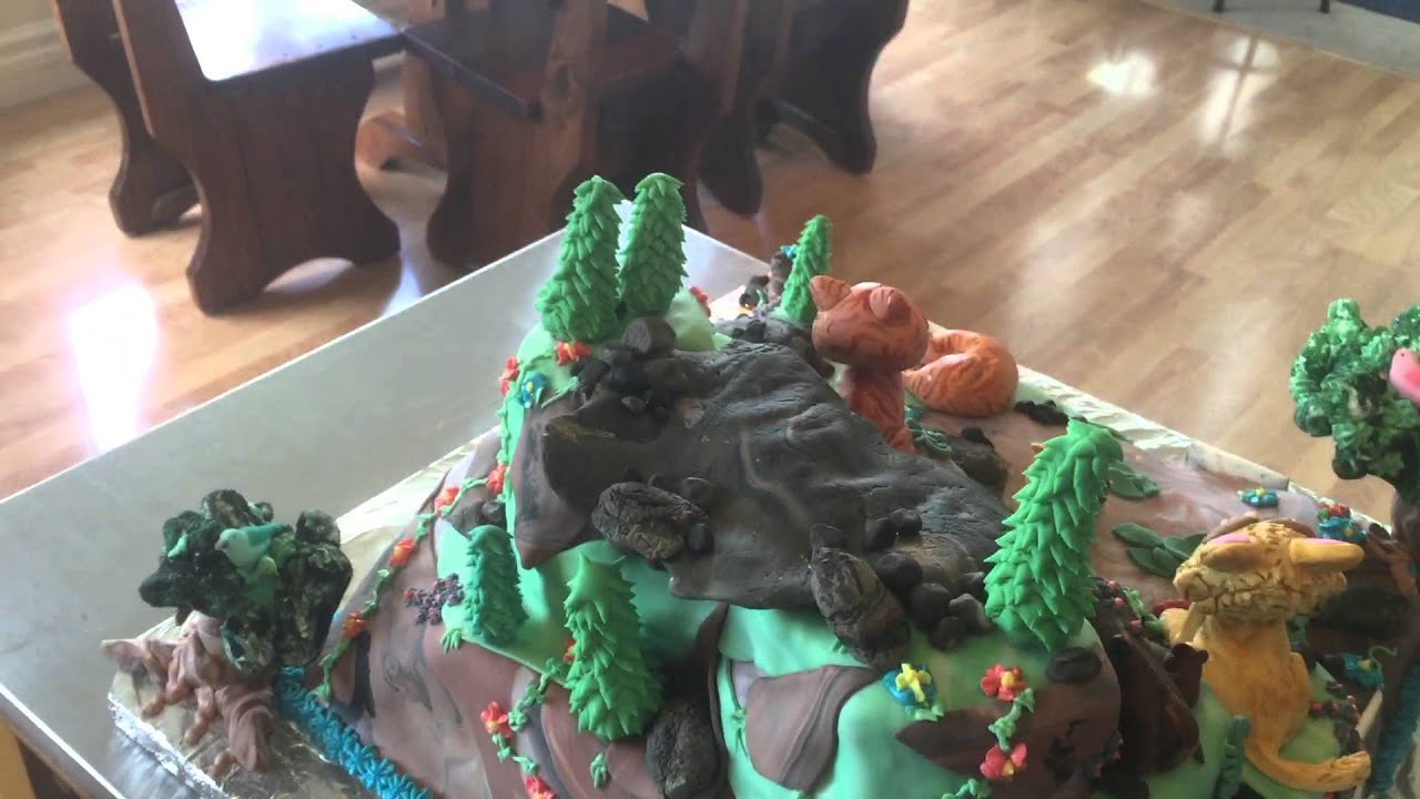 Warrior Cat Birthday Cake - YouTube